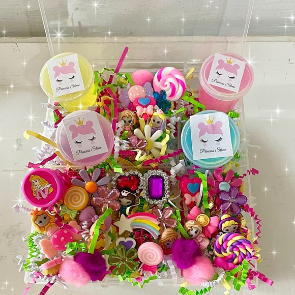 Handmade | Toys | Princess Slime Kit Slime Bundle Princess Slime Box ...